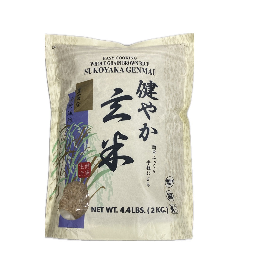 Sukoyaka Genmai Brown Rice 4.4lb — H Mart Manhattan Delivery