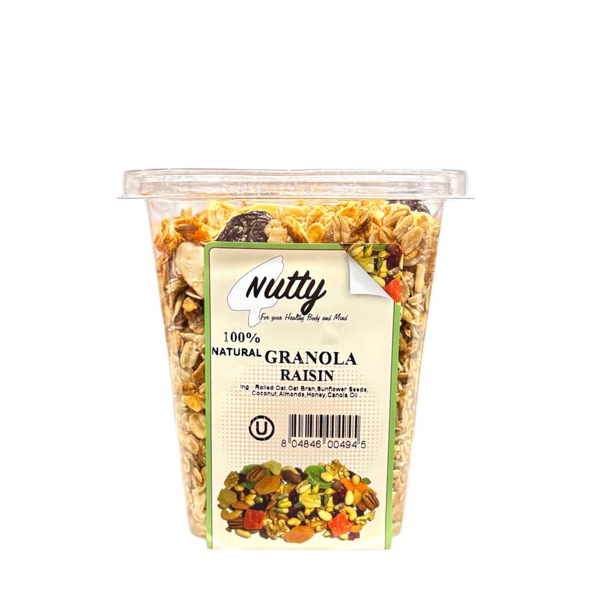 Nutty 100%Natural Granola Raisin 15Oz — H Mart Manhattan Delivery