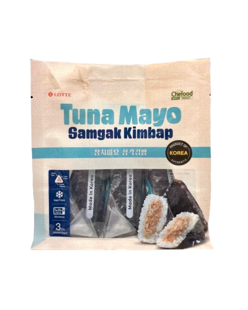 Lotte Tuna Mayo Samgak 3Pack Frozen 11.6Oz — H Mart Manhattan Delivery