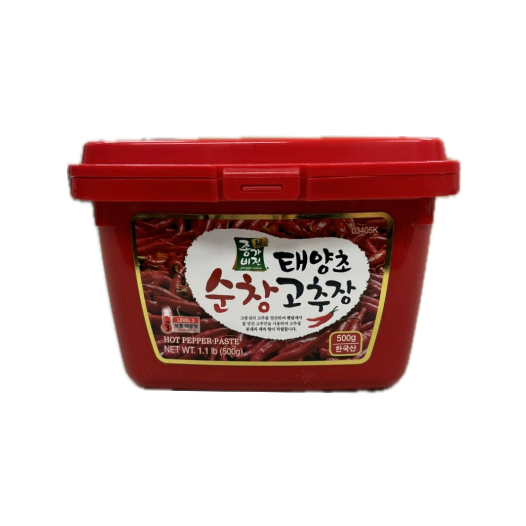 Jongga Vision Hot Pepper Paste 500g — H Mart Manhattan Delivery