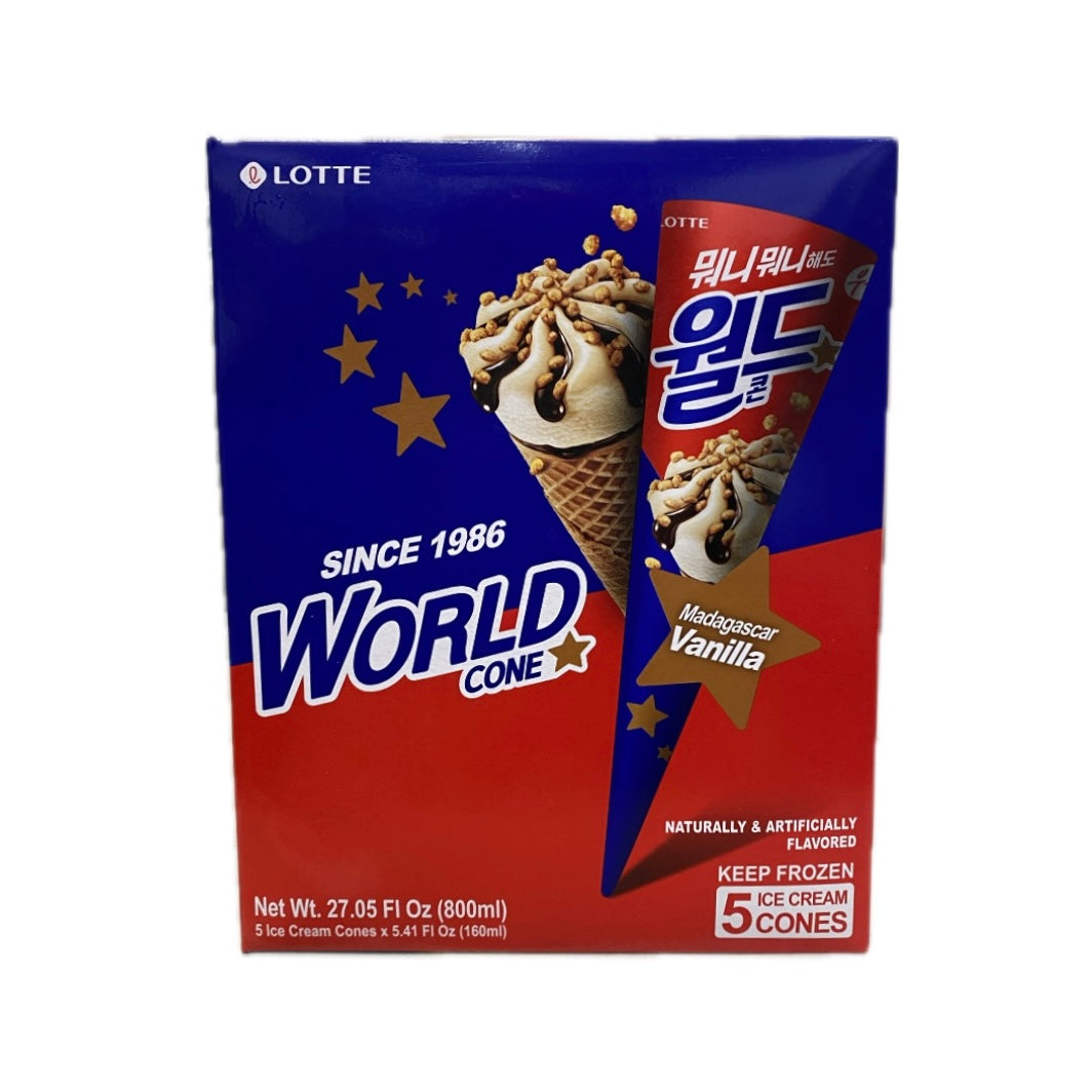 Lt World Cone Vanilla 5/160ml — H Mart Manhattan Delivery