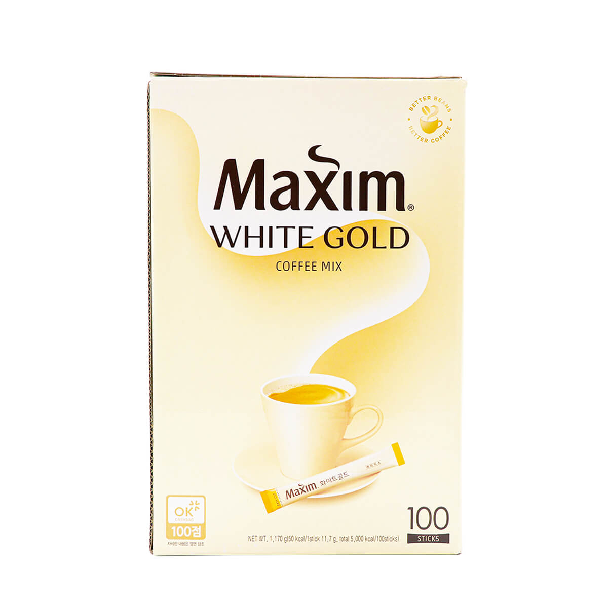 Maxim White Gold Coffee Mix 100 Sticks, 41.27oz — H Mart Manhattan Delivery