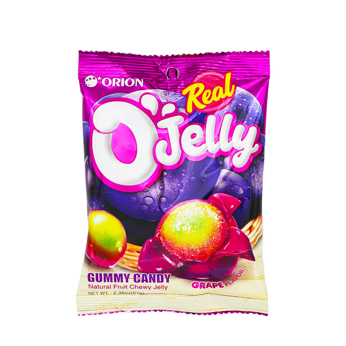 Orion O'Jelly Real Gummy Candy Grape Flavor 2.36oz — H Mart Manhattan ...