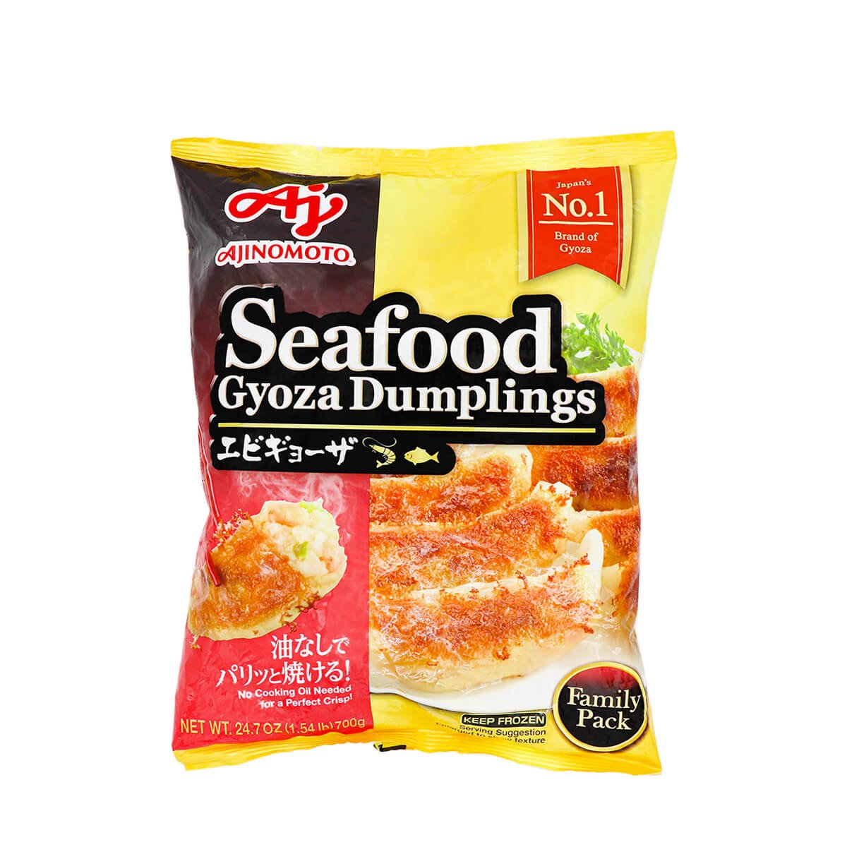 Ajinomoto Seafood Gyoza Dumplings Family Pack 24.7oz - H Mart Manhattan ...