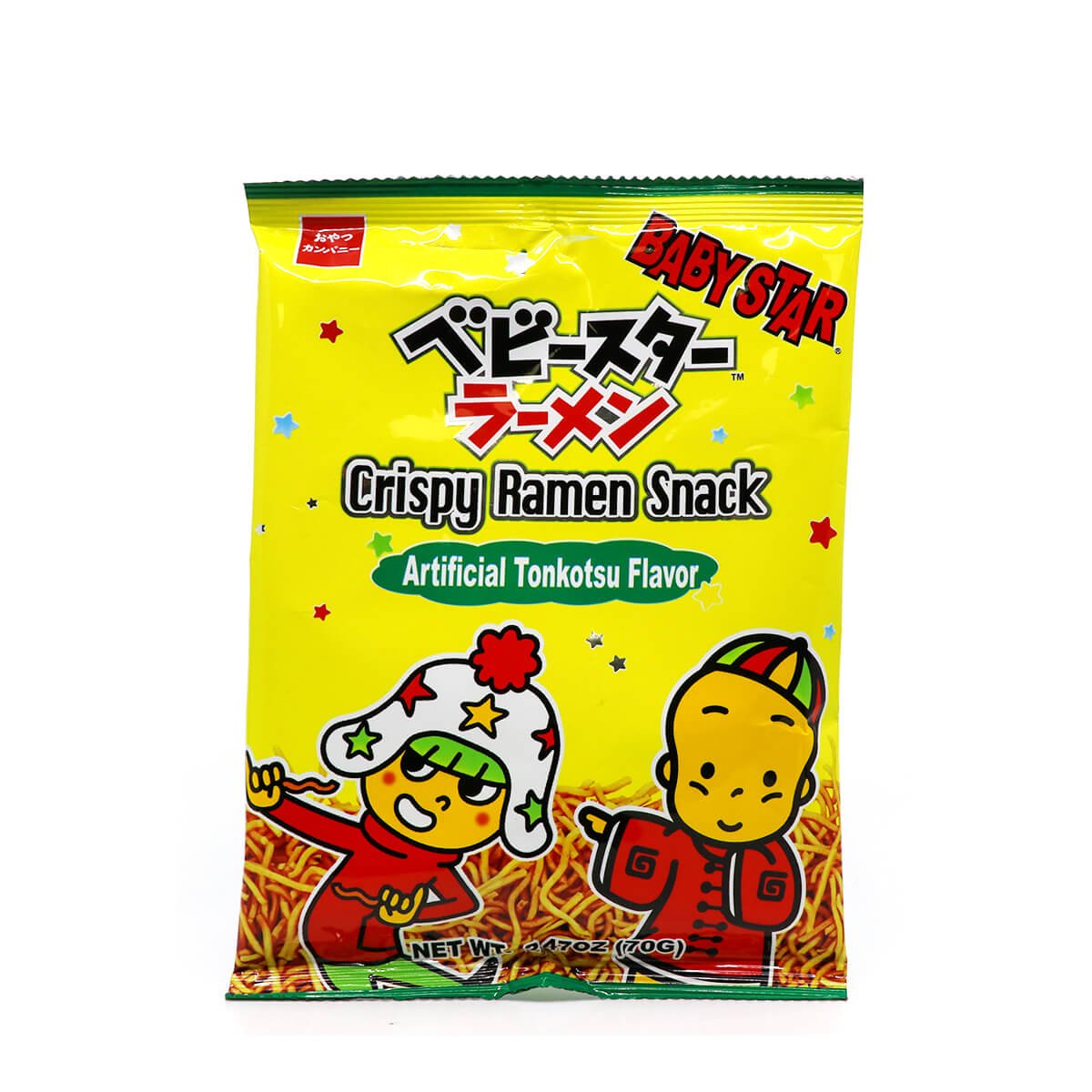 Baby Star Crispy Ramen Snack Tonkotsu Flavor 2.47oz - H Mart Manhattan ...
