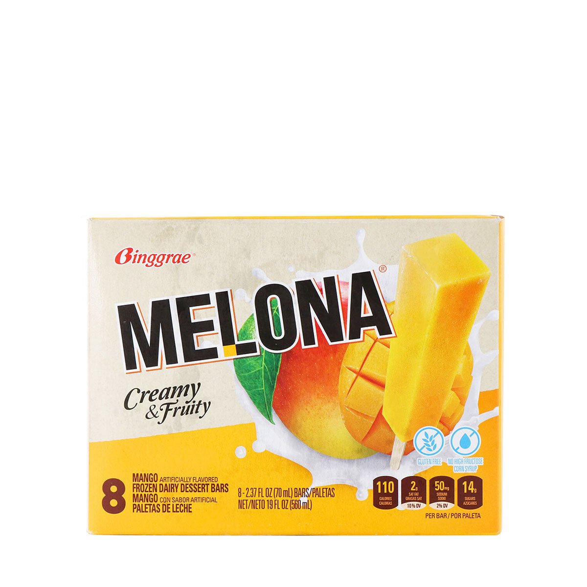 Binggrae Melona Mango 8 Bars x 70ml - H Mart Manhattan Delivery