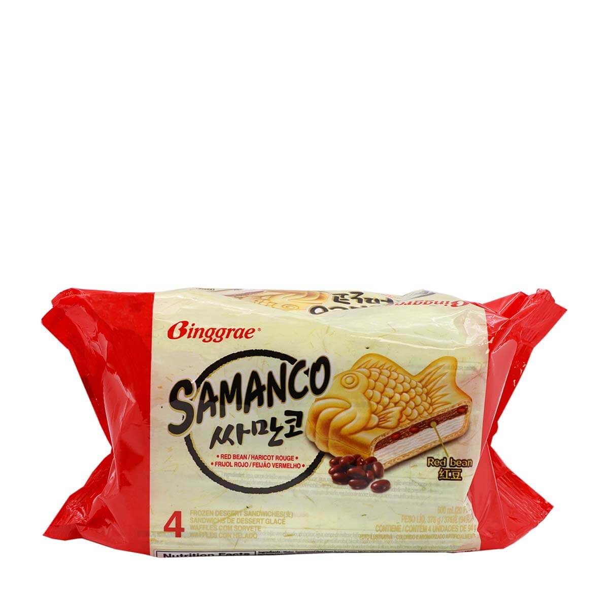 Binggrae Samanco Red Bean 4 x 150ml - H Mart Manhattan Delivery