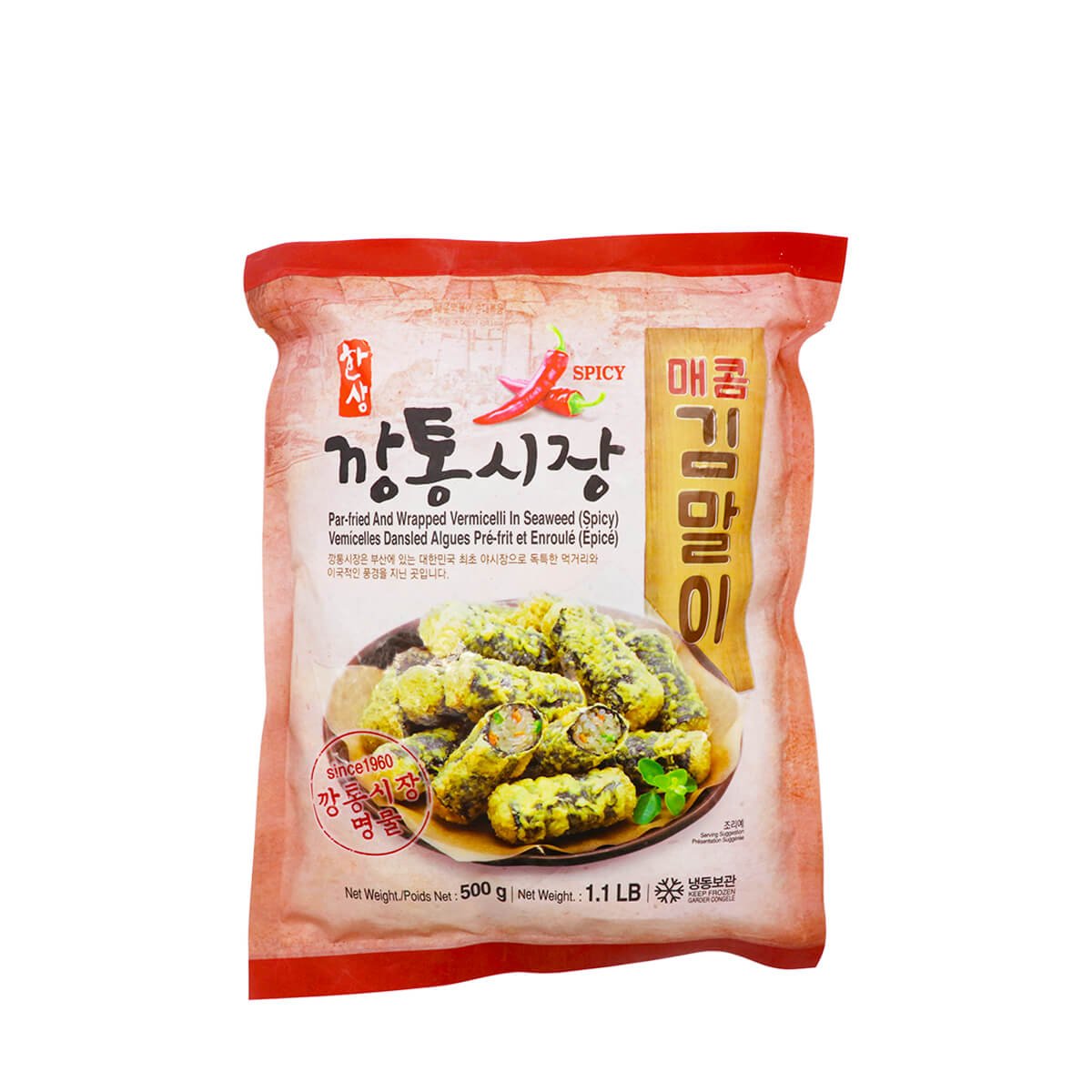 Hansang Par-Fried and Wrapped Vermicelli in Seaweed (Spicy) 1.1lb - H ...