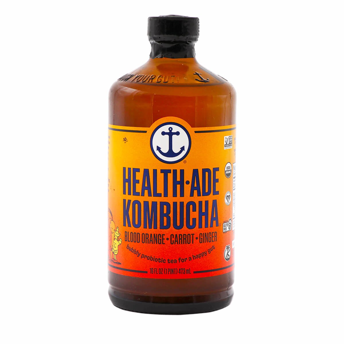 Health-Ade Kombucha Blood Orange Carrot Ginger 16fl.oz - H Mart ...