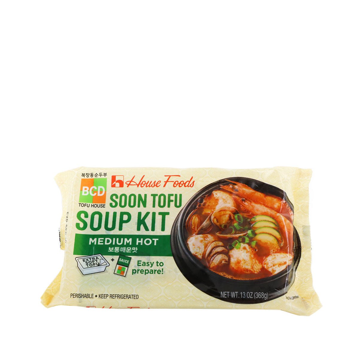 House Foods BCD Soon Tofu Soup Kit Medium Hot 13oz - H Mart Manhattan ...