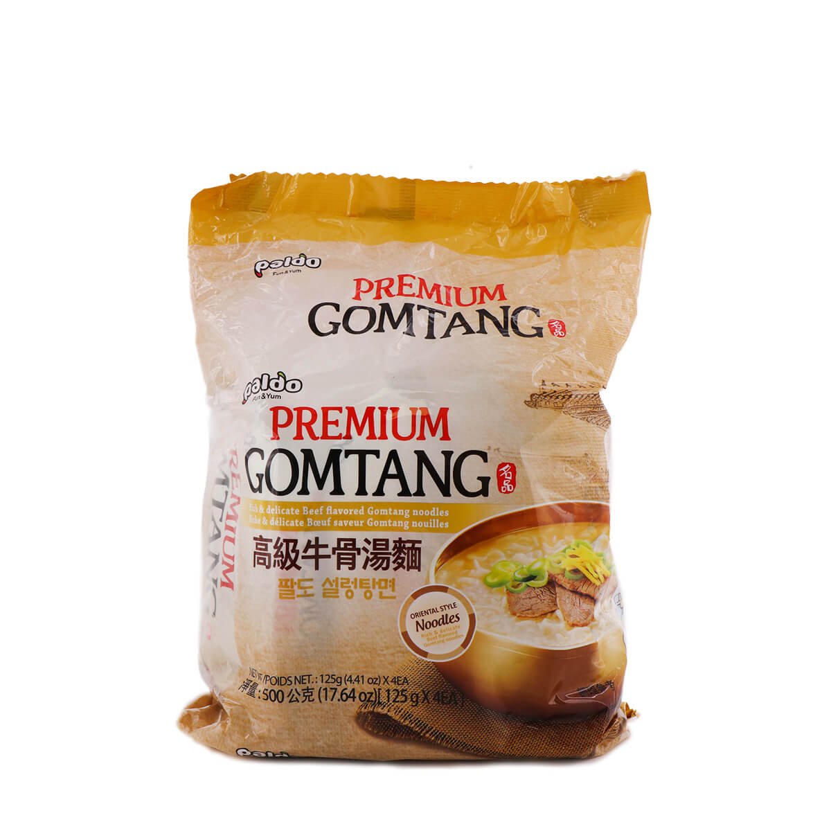 Paldo Premium Gomtang Family Pack, 125g x 4Packs, 500g - H Mart ...